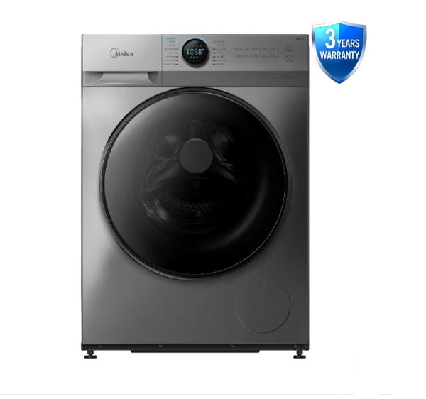 Midea 9KG Steam Wash Titanium Front Load Washing Machine With Wi-Fi ...