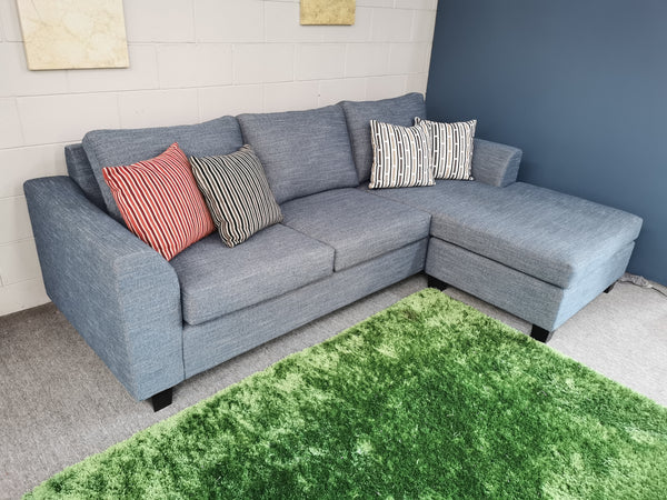NZ Made Corner Lounge Suite With Reversible Chaise - Apollo – New Moon ...